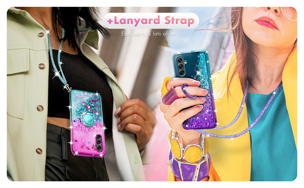 Amazon.com: Silverback for Galaxy A54 5G Phone Case, Moving Liquid Holographic Sparkle Glitter ...