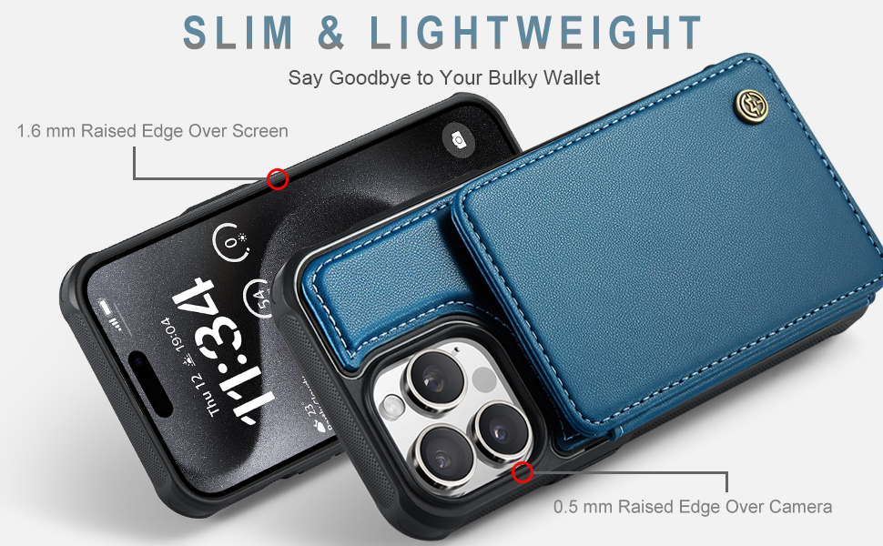 Amazon.com: Vinich for iPhone 15 Pro Max Wallet Case with Card Holder, Case for iPhone 15 Pro ...