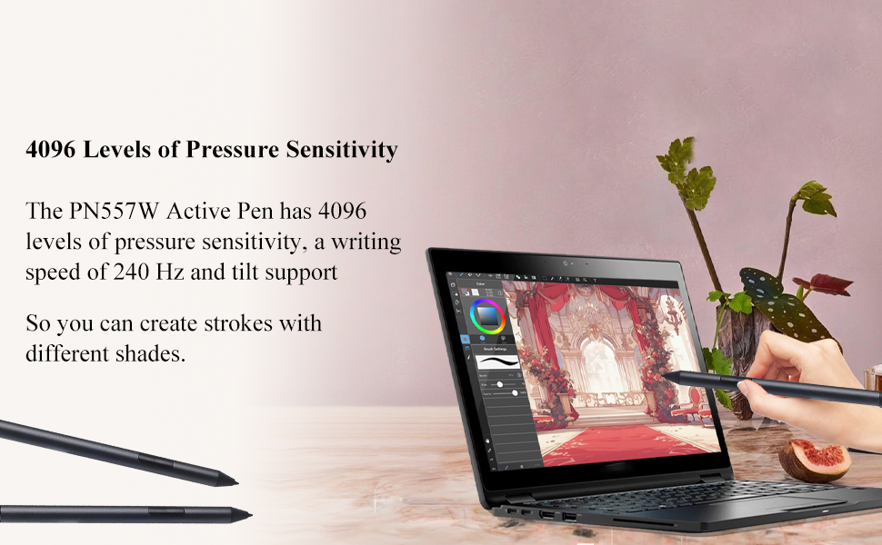 Active Pen PN557W Bluetooth for Dell Active Pen PN557W,PN556W Compatible with 2 in 1 Laptop for ...
