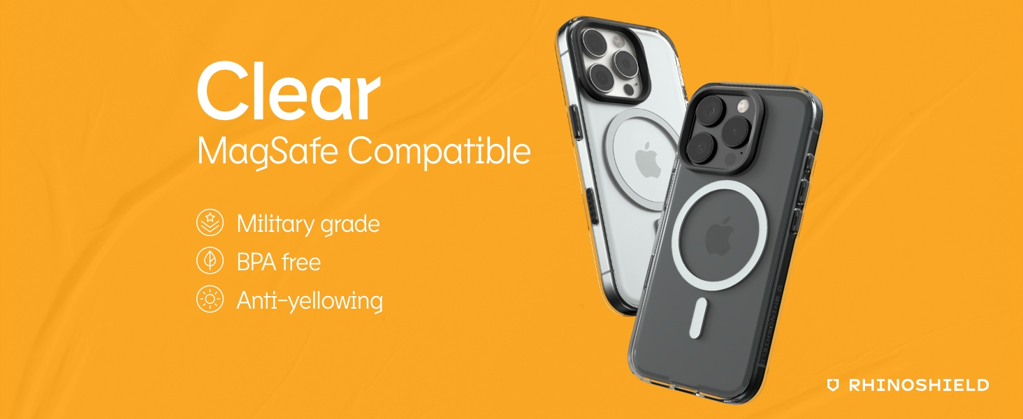 Amazon.com: RhinoShield Clear Case with Camera Control Capture Button Compatible with Magsafe ...