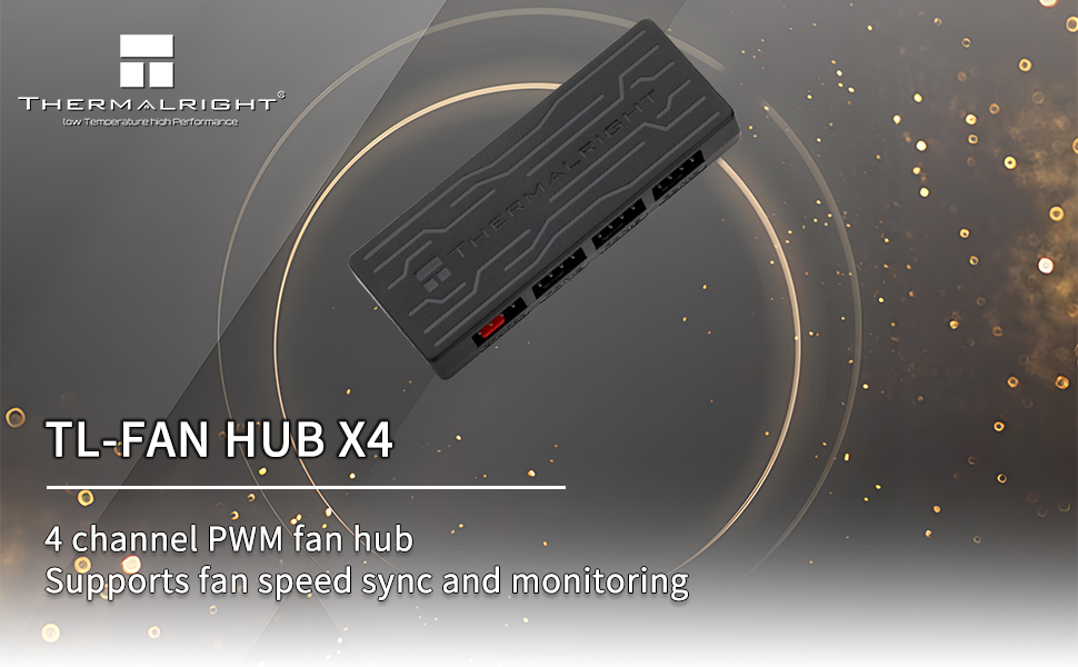 Amazon.com: Thermalright Fan HUB X4 Controller CPU Fan Hub Support 4 Groups of Cooler Fans, 4 ...