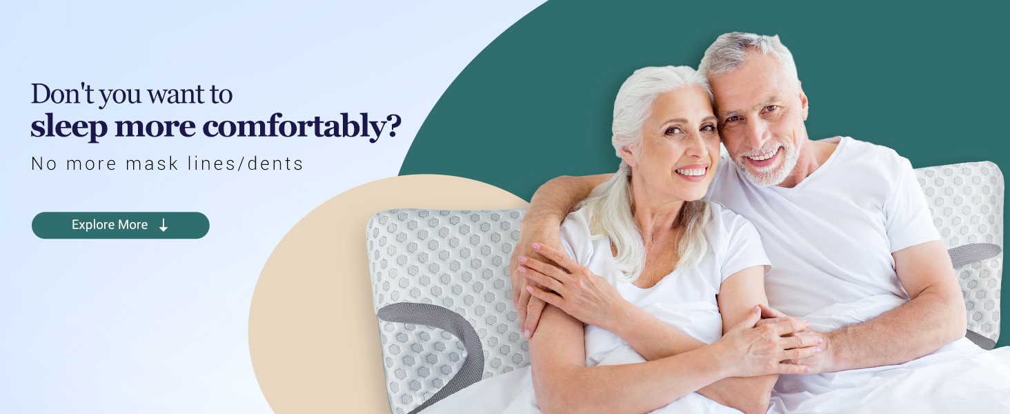 Amazon.com: IKSTAR CPAP Pillow for Side Sleeper, Sleep Apnea Pillow for Sleeping, CPAP Nasal ...