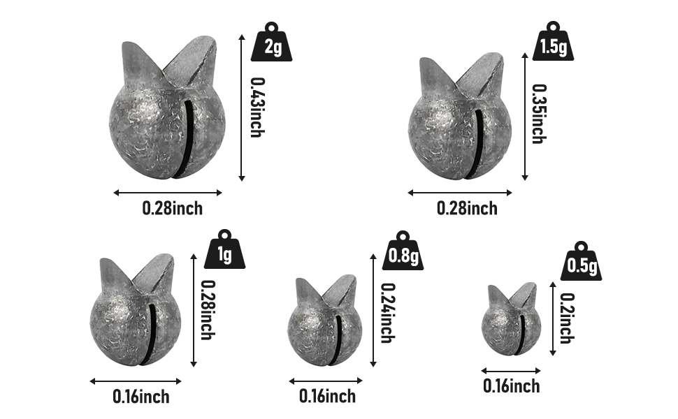 Amazon.com : Fishing Weights Sinkers Kit, Removable Split Shot Fishing Weights Sinker Kit Clip ...