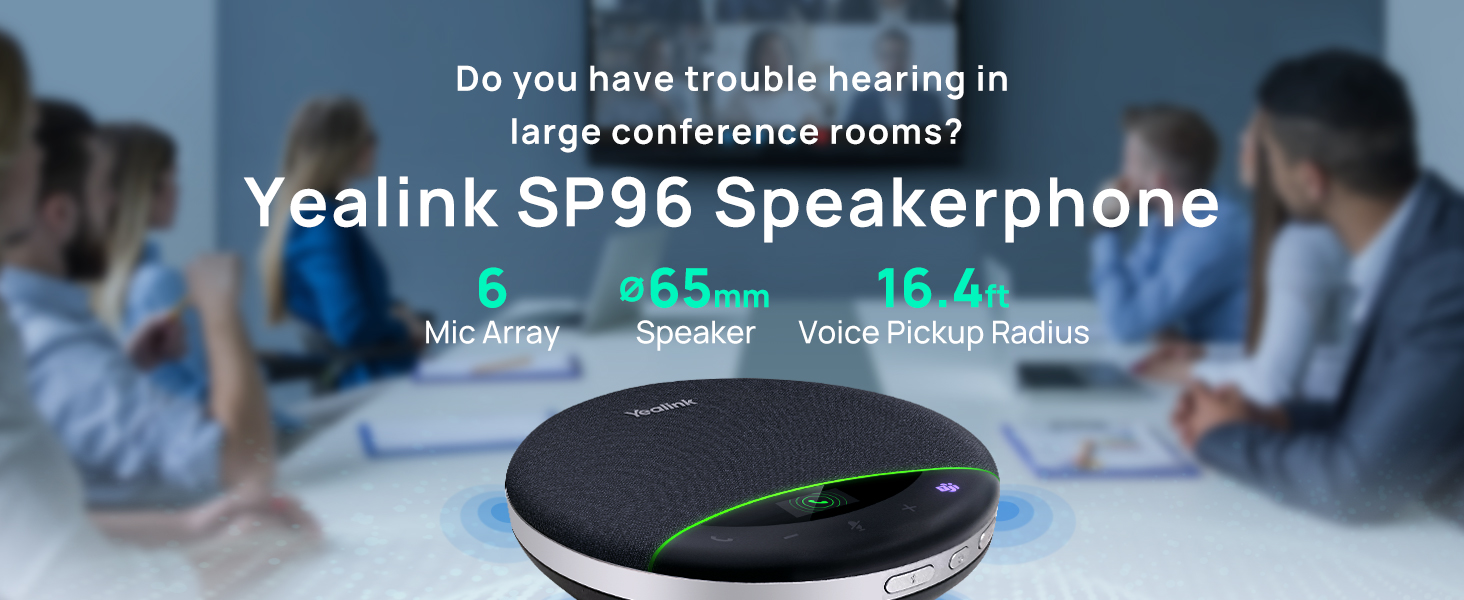 Amazon.com : Yealink Bluetooth Speakerphone SP96 Support Daisy-Chain 26H Talk Time Teams ...