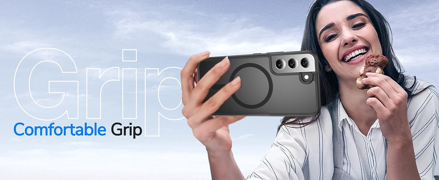 Amazon.com: FNDMIL [NO.1 Magnetic for Samsung Galaxy S22 Case with MagSafe [Translucent Matte ...