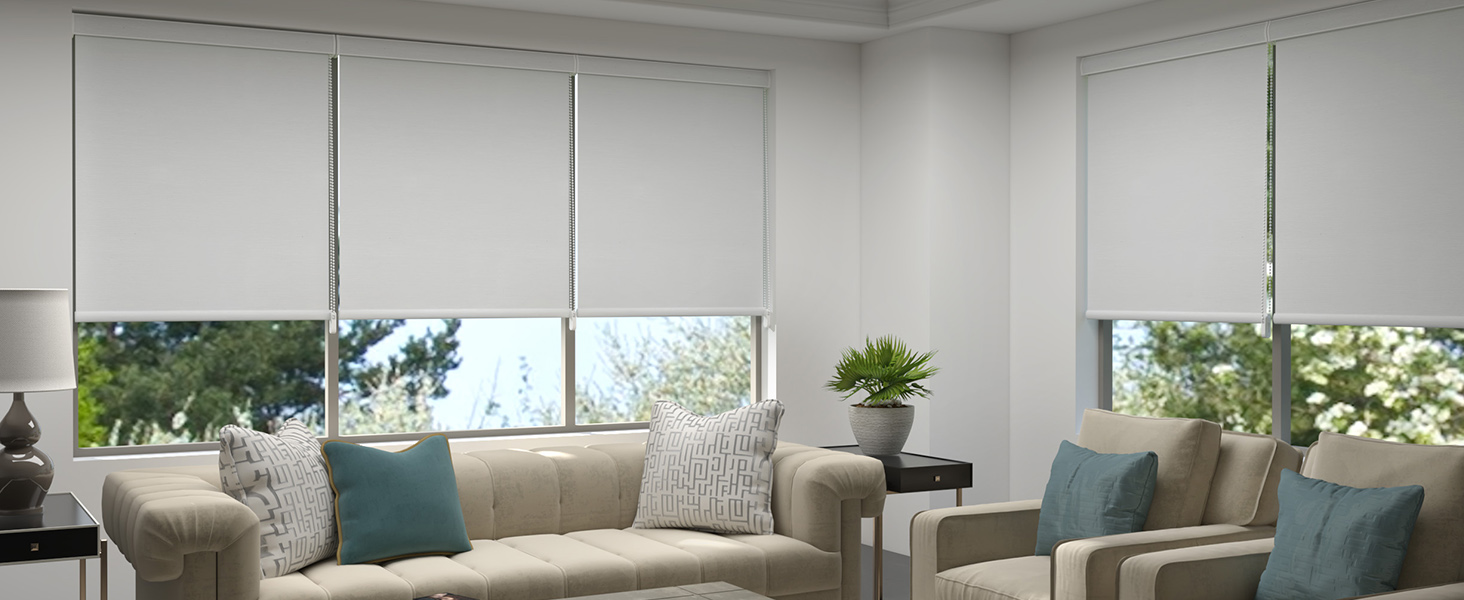 Amazon.com: Changshade Roller Shades for Indoor Windows, Corded Blackout Blinds with Thermal ...