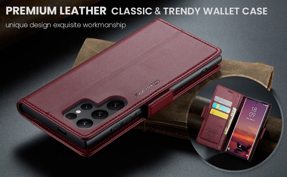 Amazon.com: SINIANL for Samsung Galaxy S25 Ultra Wallet Case with RFID Blocking, S25 Ultra Case ...