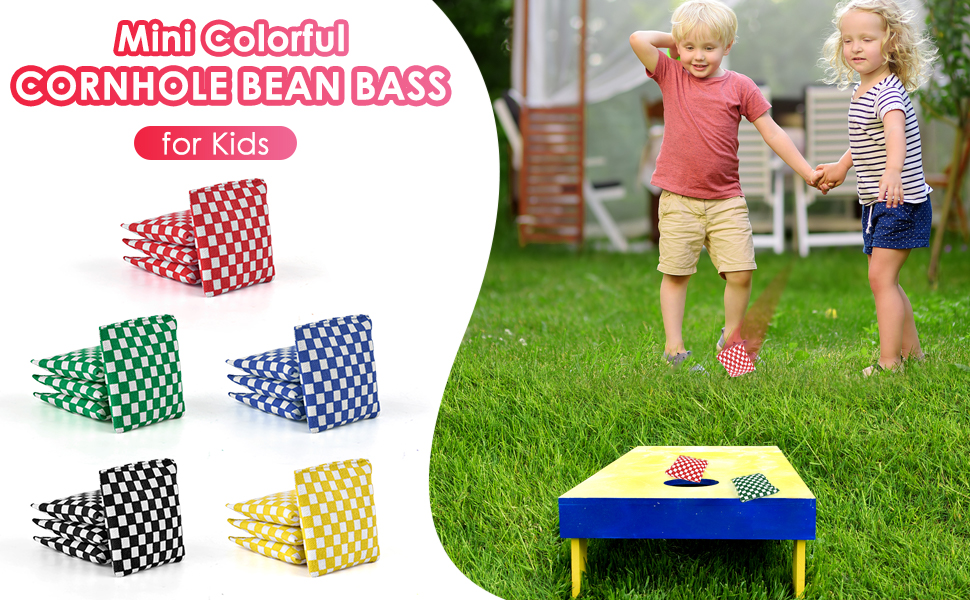 Amazon.com: TINDTOP Mini Bean Bags for Tossing - 3.1" x 3.1", 20 Pack Cornhole Outdoor Toss ...