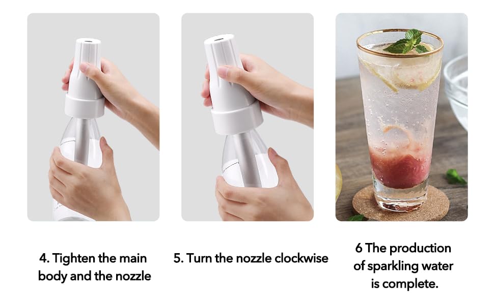 Amazon.com: ZLXHDL Portable Sparkling Water Maker, 1L Household Soda Water Makers Carbonated ...