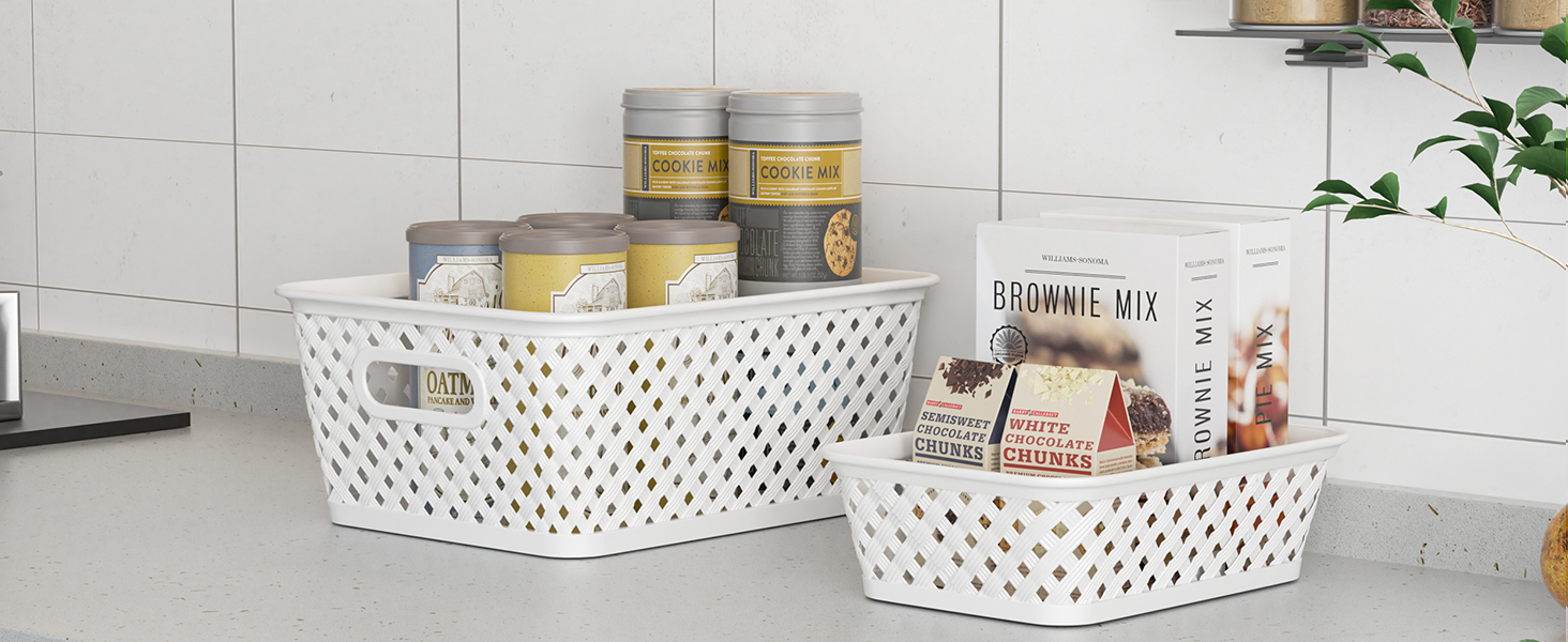 Amazon.com: MaxGear Organization and Storage 3 Packs, Plastic Bins ...