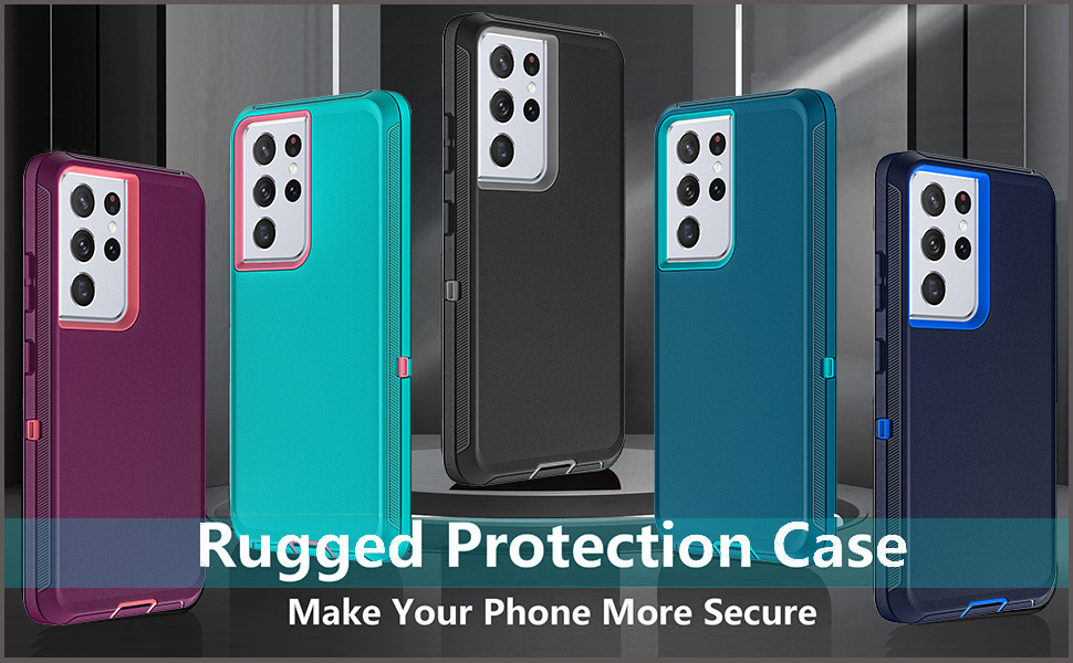 Amazon.com: YKHJKLEC for Samsung Galaxy S21 Ultra Case, with 2Pcs [Self Healing Flexible TPU ...