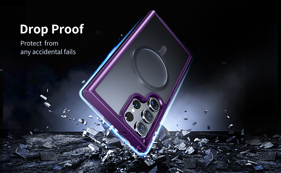 Amazon.com: ANNGELAS for Samsung Galaxy S23 Ultra Mag Safe Case,Slim Shockproof Protective Cover ...