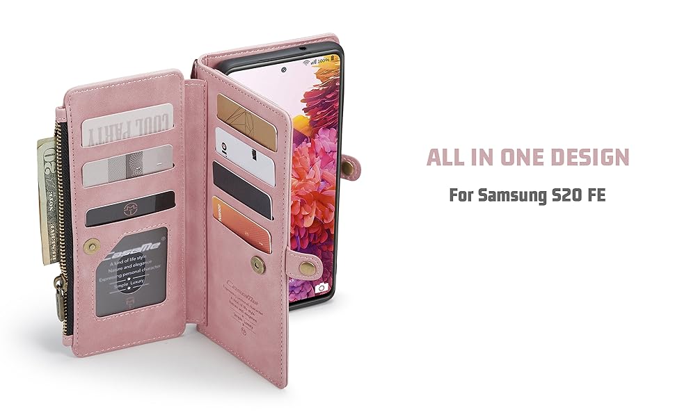 Amazon.com: Defencase Compatible with Samsung Galaxy S20 FE 5G Case Wallet with RFID Blocking ...