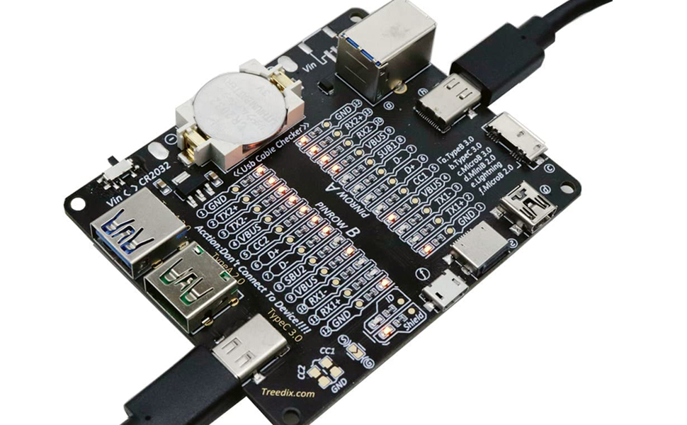Treedix USB-Kabeltester, USB C-Kabeltester, USB-Datakabeltester ...