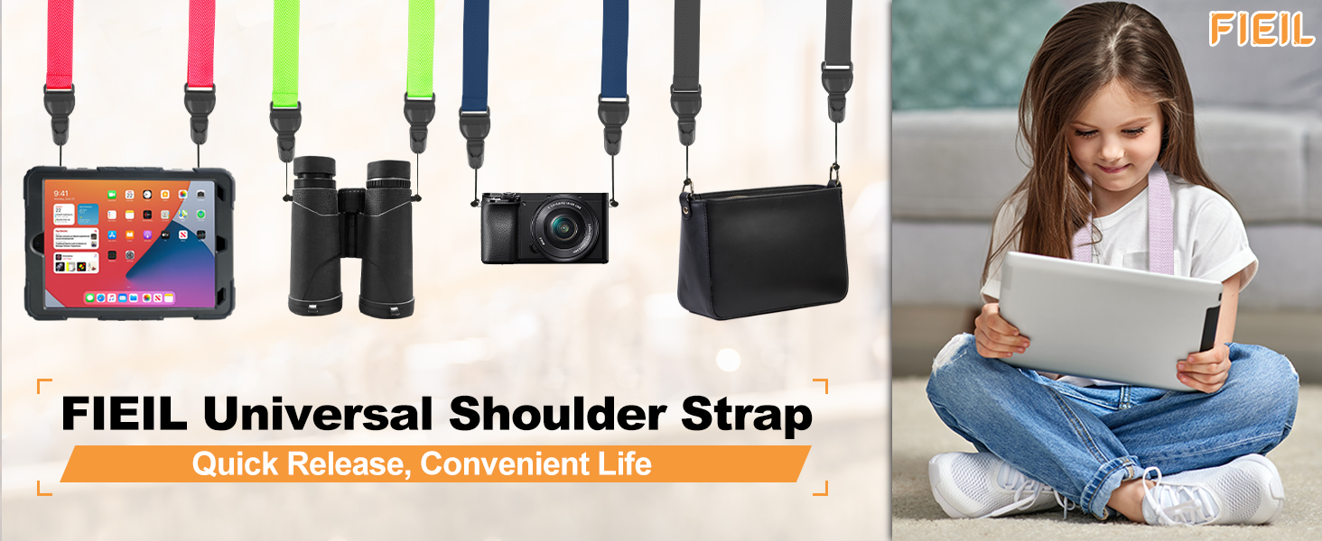 Amazon.com : FIEIL Adjustable IPad Strap, Silicone Padded Shoulder Strap, Universal Binoculars ...