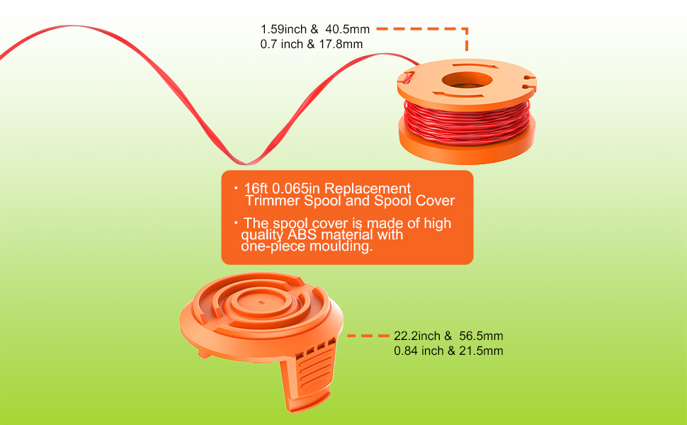 Amazon.com : Evenlinkics 20 Pack WA0010 Replacement Spool for Worx Weed Eater String, Compatible ...