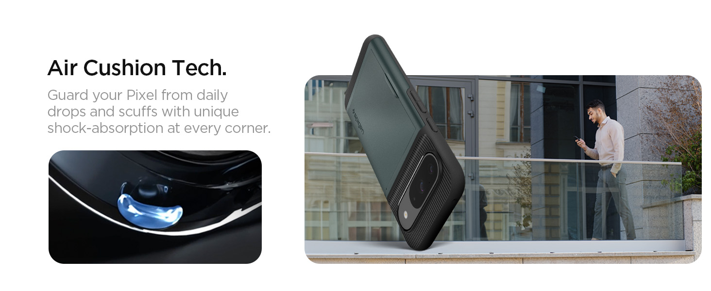 Amazon.com: Spigen Slim Armor CS Designed for Pixel 9 Case/Pixel 9 Pro Case (2024) [Hard Shell ...