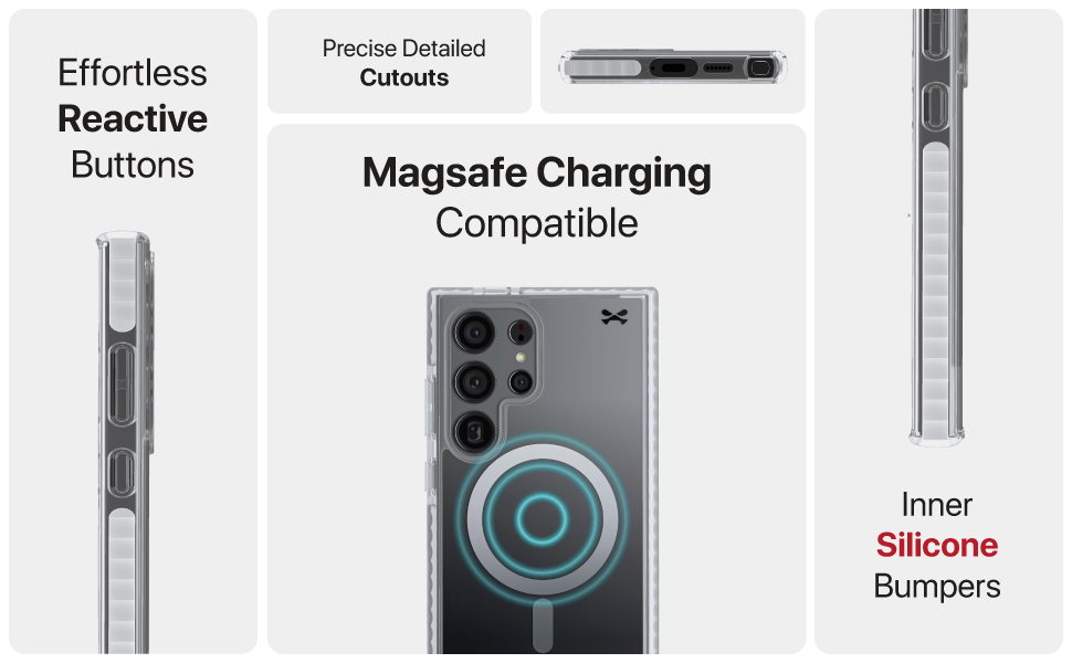 Amazon.com: Ghostek Polarity Magnetic Samsung Galaxy S24 Case, Compatible with MagSafe ...