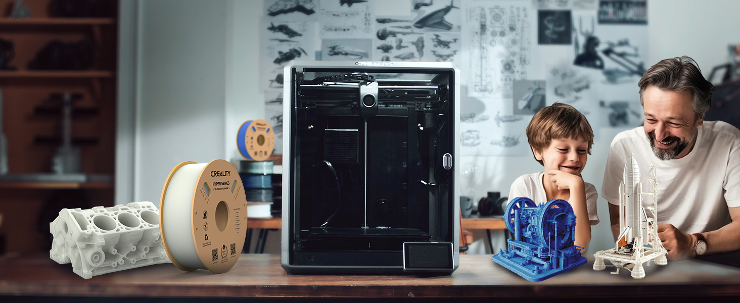 Creality PLA Filament 1.75mm for K1 Max, 3D Printer Filament PLA Designed for High Speed 30 ...