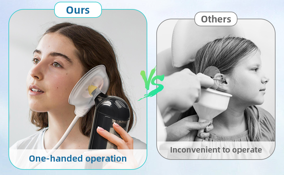 Vicalo Electric Ear Washer Ear Wax Removal Kit, Ear Cleaner with 4 Mode USB Rechargeable Ear Wax ...