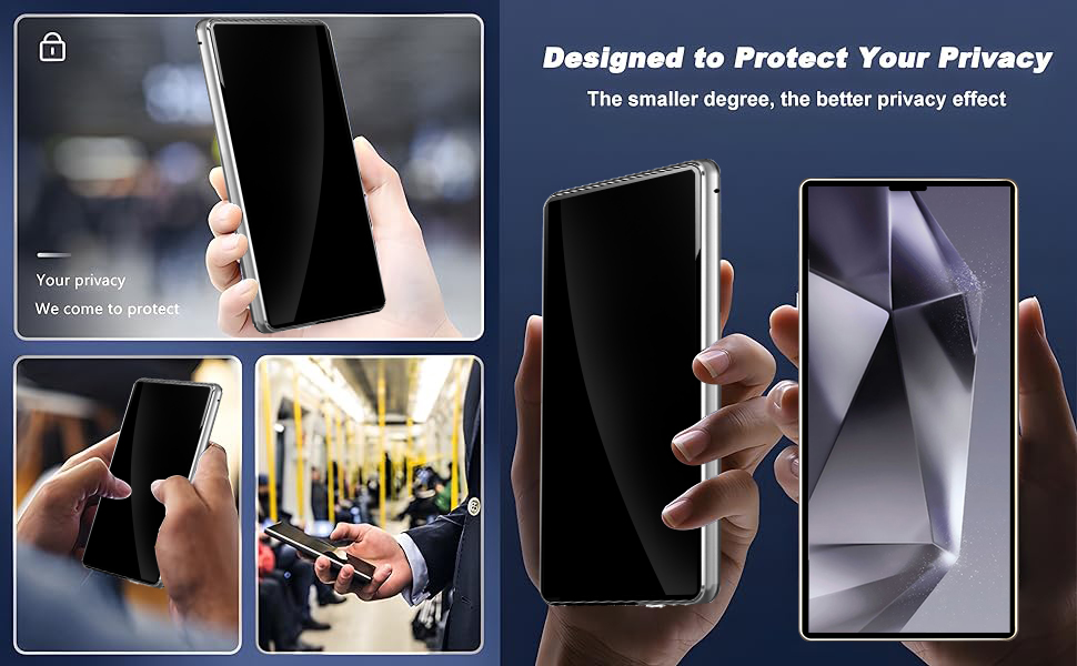 Amazon.com: Privacy Magnetic Case for Samsung Galaxy S24 Ultra, Anti Peeping Screen + Camera ...