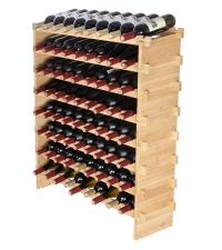 Amazon.com: VEVOR 72 Bottle Upgrade Modular Wine Rack, Continuously Store Pinot Bottles, 8-Tier ...