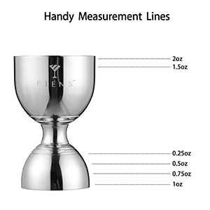 Etens Jigger for Bartending | Bar Cocktail Measuring Jigger 2 oz 1 oz | Shot Measure Jigger with ...
