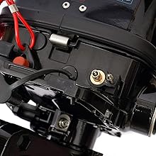 Amazon.com : EnSyuSuMa 6.5HP 4 Stroke Hangkai Outboard Motor 123CC Aluminum Heavy Duty Boat ...