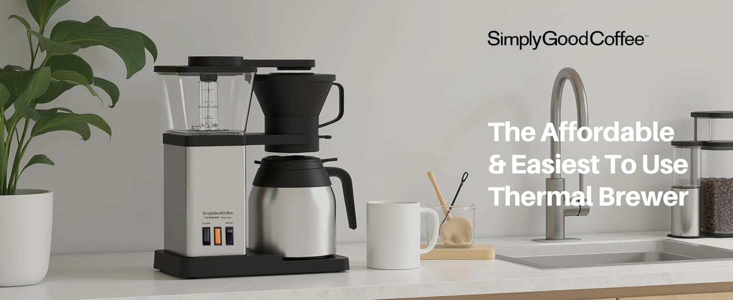 Amazon.com: Simply Good Coffee THE BREWER - Thermal. Coffee Maker ...