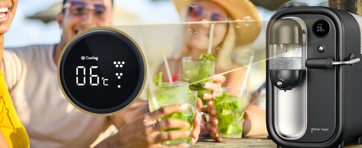 Amazon.com: GLACIER FRESH Newest Cold Soda Maker，Electric Carbonated Water Machine,North America ...