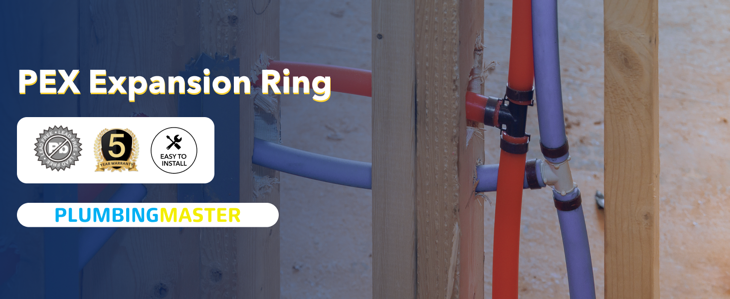 Amazon.com: PLUMBINGMASTER 1/2 Inch PEX Expansion Ring,Pipe Fittings,Expansion Coupling for ...