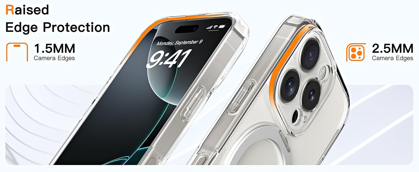 Amazon.com: COOLQO Magnetic for iPhone 16 Pro Max Case, [Compatible with MagSafe] with 360 ...