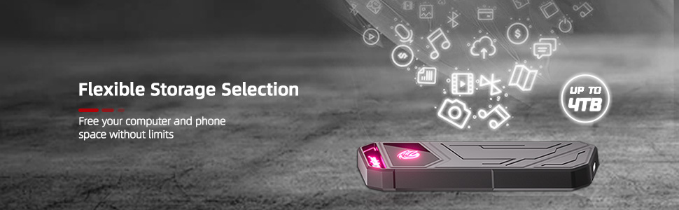 KingSpec Z5 Series 4TB Portable External SSD with RGB Light - up to 2100MB/s, Zinc Alloy Case ...