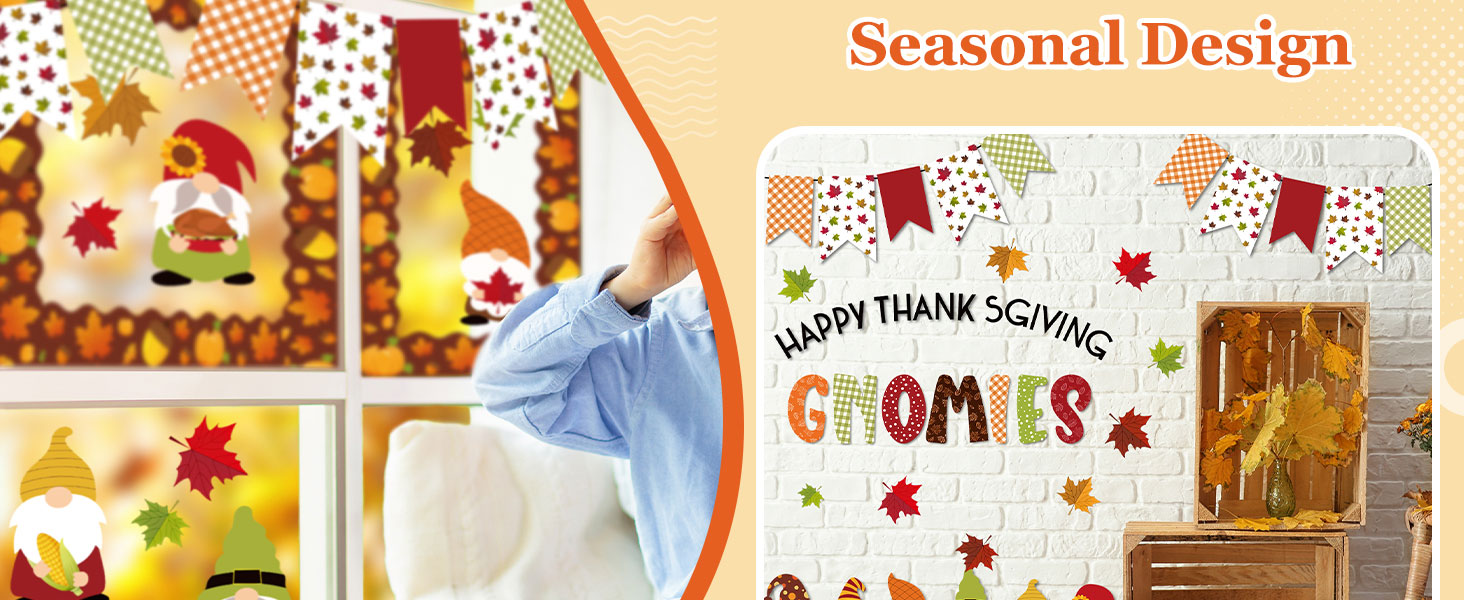 Amazon.com: Whaline 66Pcs Fall Bulletin Board Kit Happy Thanksgiving ...
