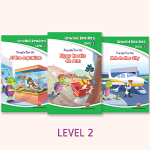 Buy Purple Turtle Graded Reader Box (36 Books in a box) Level 1,2 & 3 ...