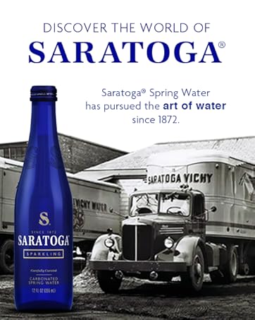 Amazon.com : Saratoga Spring Water Bottles, 12 Pack - Still Bottled Water with Naturally ...