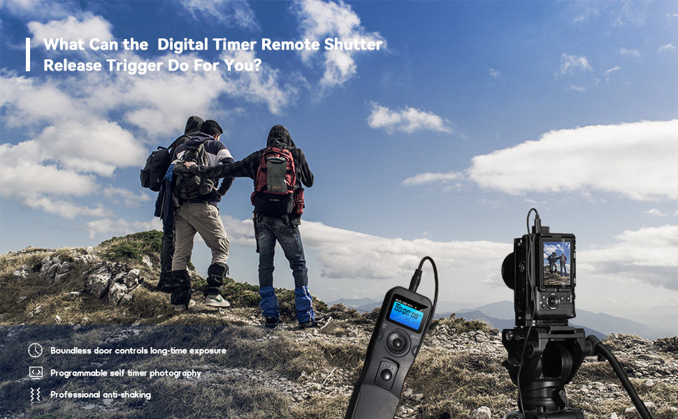 Amazon.com : Digital Timer Remote Shutter Release Trigger Intervalometer for Canon EOS Rebel T6 ...