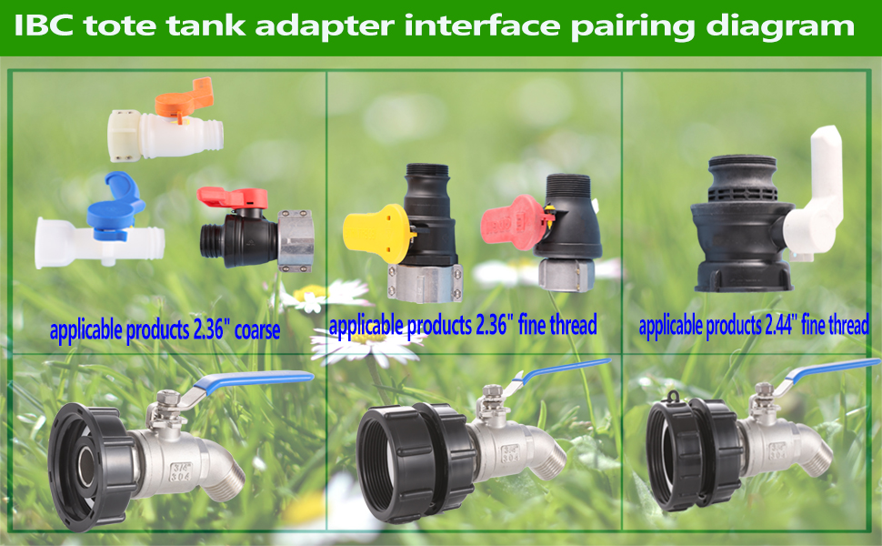 Amazon.com : Ceaeso 3-Size IBC Tote Adapter, 275-330 Gallon IBC Tote ...