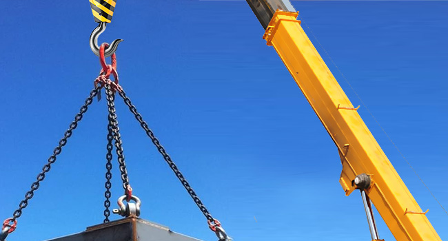 Lfhelper 4 Legs Lifting Hook Chain Sling, 11023LBS / 5T Lifting Chain Sling with Hooks, Heavy ...