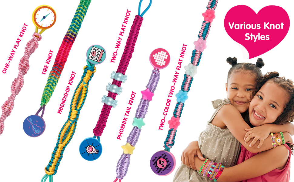 Bracelet Making Kits for Girls, Arts and Crafts for Kids Age 8-12, DIY ...