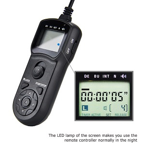 JJC RS-80N3 / TC-80N3 Timer Remote Control for Canon EOS R5 R3 / 5D IV III II / 6D II 7D II 5Ds ...