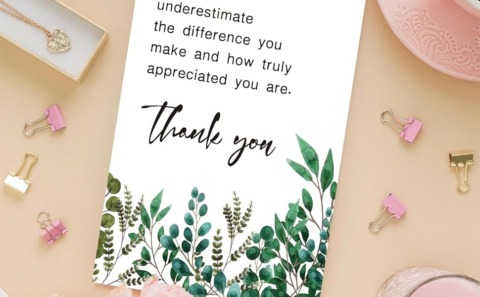 Amazon.com : Detuca Employee Thank You Card, Appreciation Card for Coworker Boss Staff, Never ...
