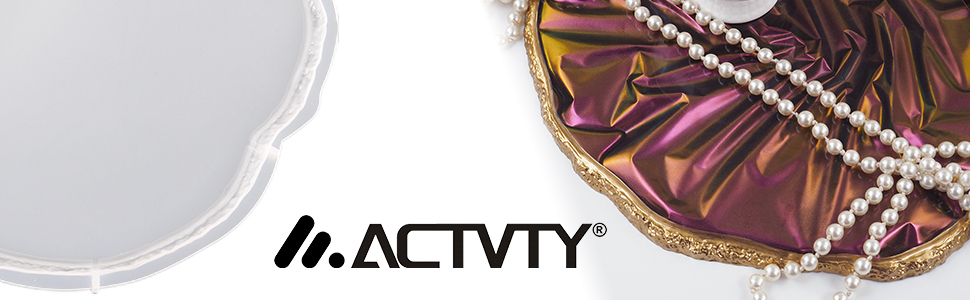 Amazon.com: Actvty Resin Tray Molds, Round Tray Molds for Epoxy Resin, Large Silicone Tray Mold ...