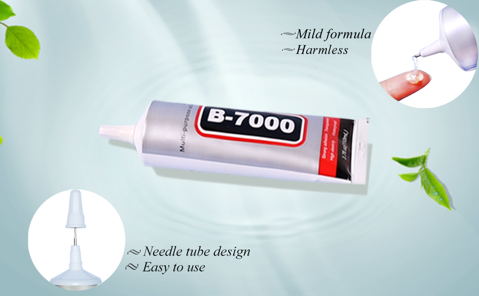 B7000 Super Glue Gel Clear Strong MOGHEM 110ml (3.7OZ) Adhesive Multi-Function Glue for Repair ...