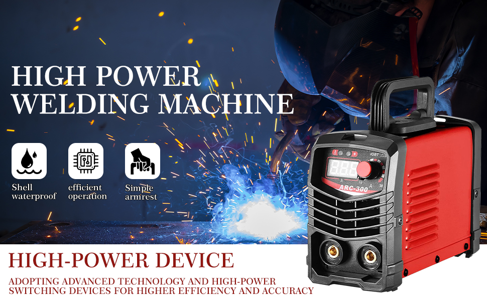 Stick Welder,300A 110V ARC Welding Machine, IGBT Inverter Digital Display LCD Welding Machines ...