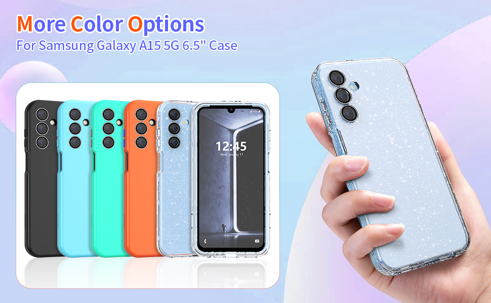 Amazon.com: ACKETBOX for Samsung Galaxy A15 Case,with Screen Protector and Built-in Lens ...