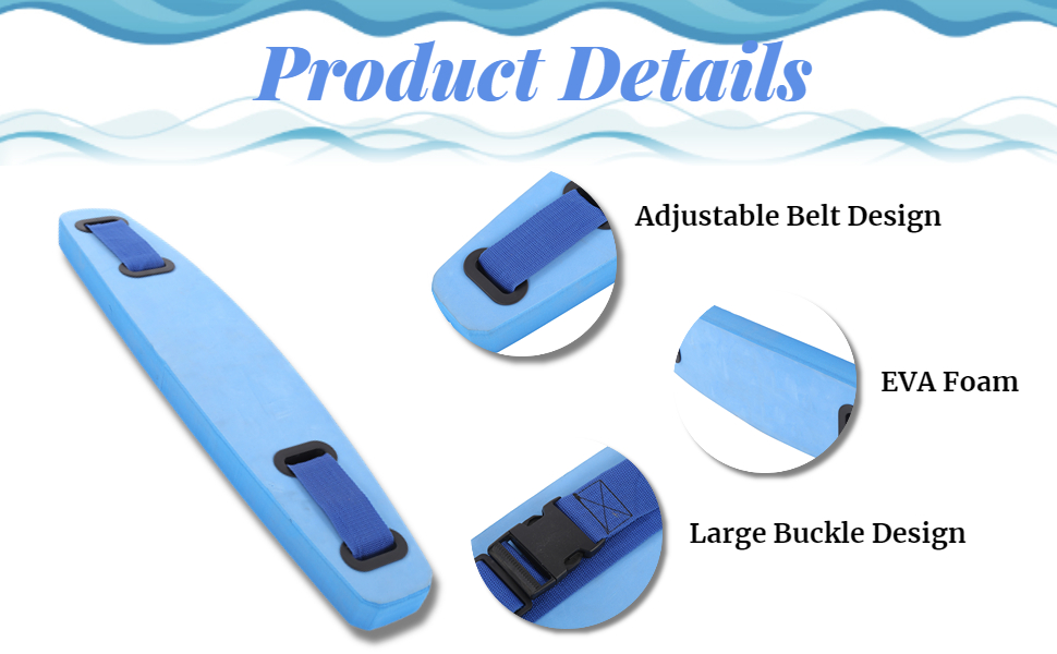 Amazon.com : Swimming Floatation Belt, Adjustable Swimming Buoyancy Belt, EVA Foam Auxiliary ...