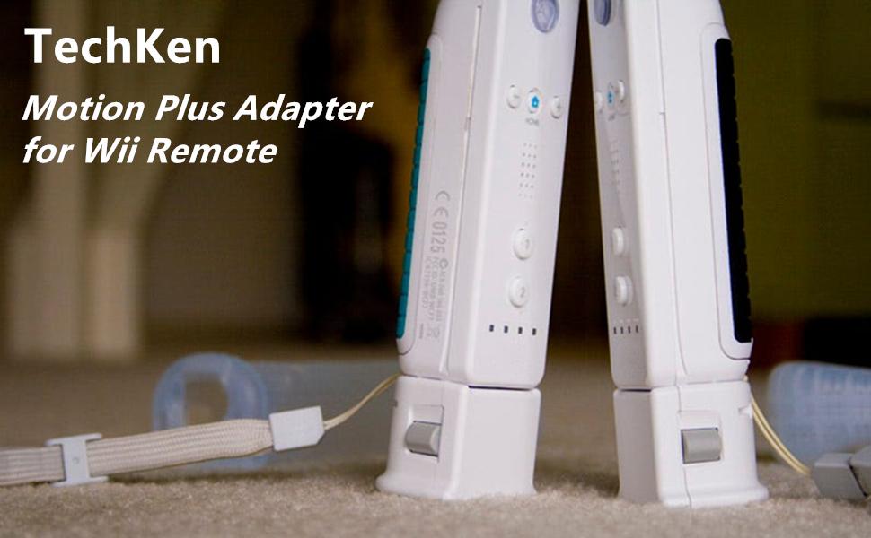 2 Pack Motion Plus for Wii, TechKen Motion Plus Adapter Compatible with ...