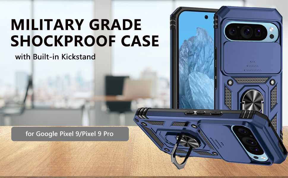 Amazon.com: Military Grade for Google Pixel 9 Case for Google Pixel 9 Pro Case with Kickstand ...