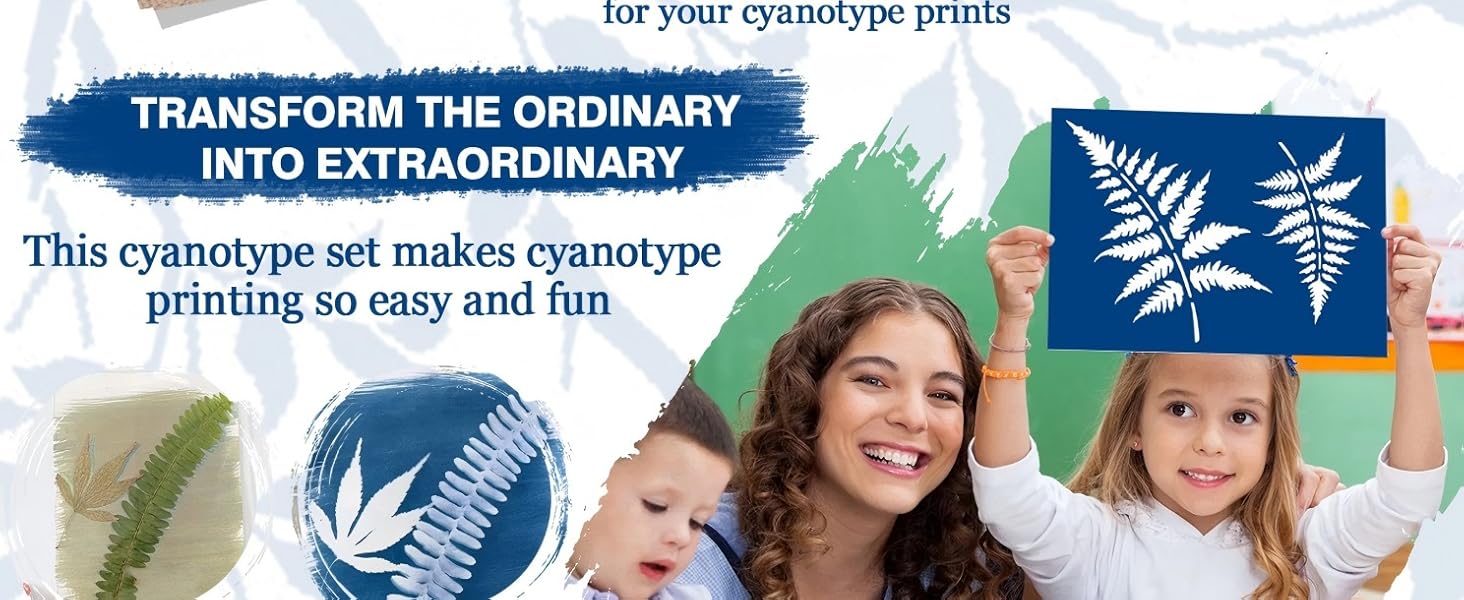 Amazon.com: Brohood Complete Sun Printing Kit - Cyanotype Fabric ...